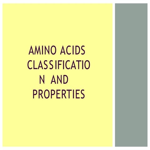 AMINO ACIDS CLASSIFICATION AND PROPERTIES.pptx