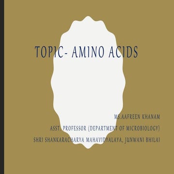 Aminoacids | PPTX