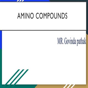 amino compounds.pptx class 12_Govinda Pathak | PPT