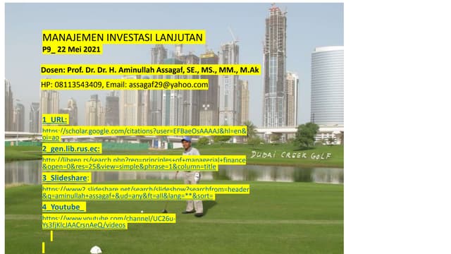 Teori markowitz ppt | PPTX