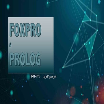 PROLOG and Fox Pro | PPT