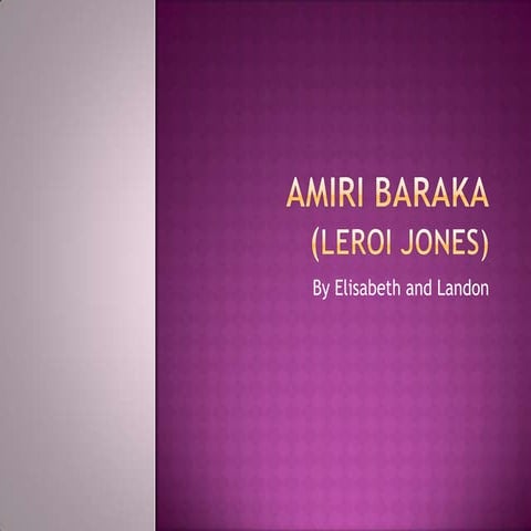 Amiri Baraka | PPT