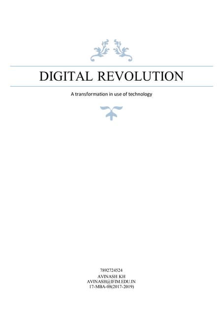 DIGITAL REVOLUTION | PDF