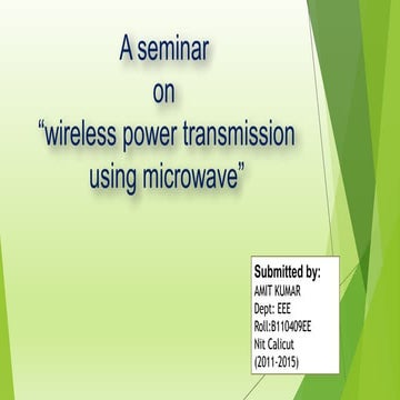 wireless power transmission | PPTX