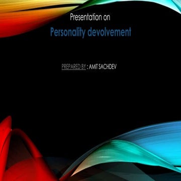 Personality Development | PPT