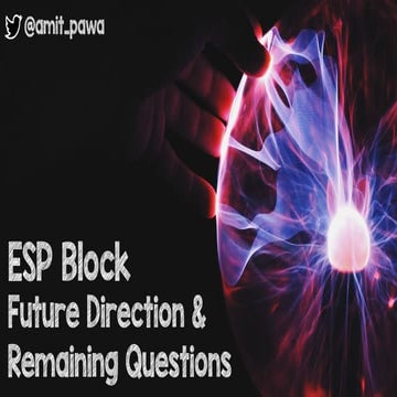 ESP block - future direction and remaining questions | PPT