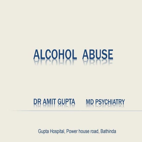 Alcohol abuse | PPT