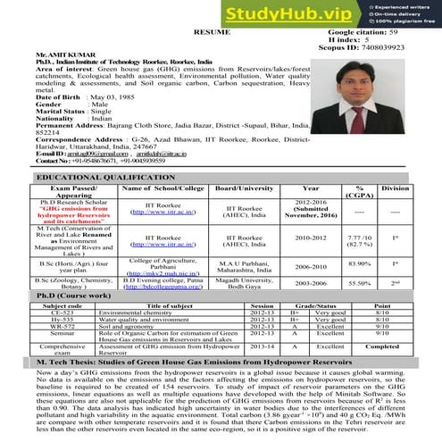 Amit Resume Revised 2 June | PDF