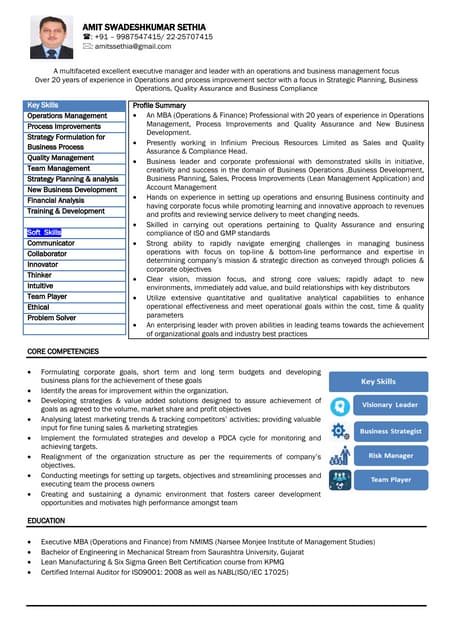 CV - Tejas A. Desai (B.E. Mechanical + MBA + 14 yrs exp.) | PDF