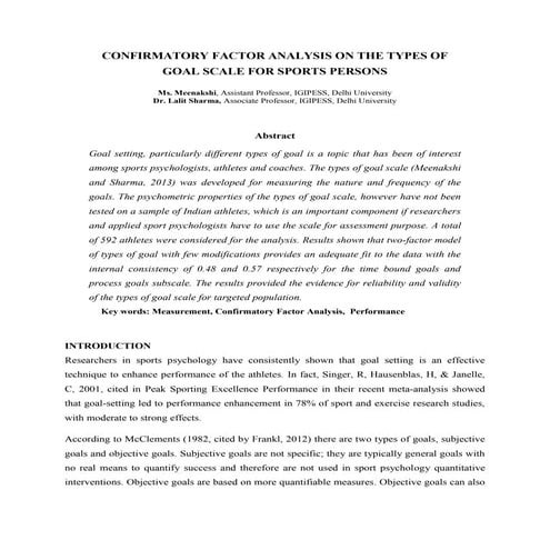 Principal Component Analysis of the Achievement Goal Questionnaire ...