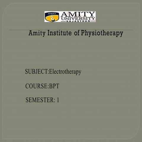 Amity Institute of Physiotherapy 2.pgvptx | PPTX