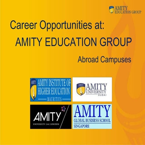 Amity international campuses | PPT