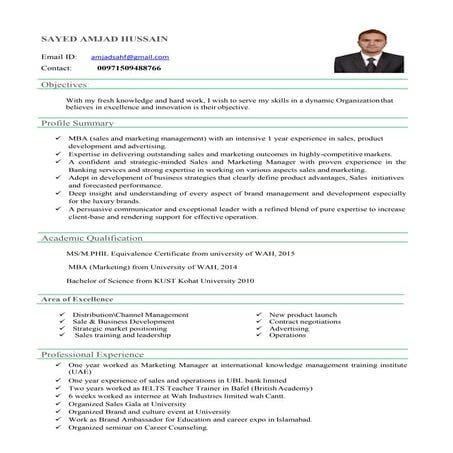 Amjad cv for job- uae | PDF