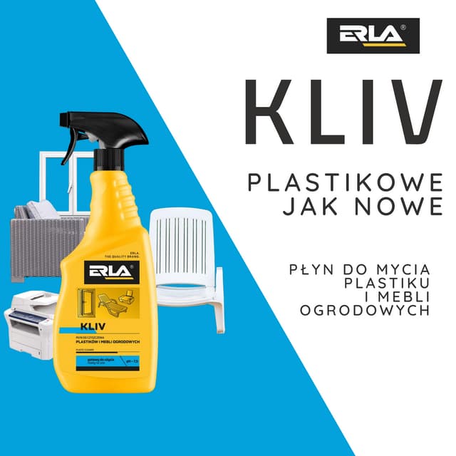ERLA KLIV 750ml | Płyn do czyszczenia plastików i mebli ogrodowych | PDF
