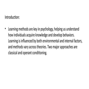 Learning methods are key in psychology, . l.pptx