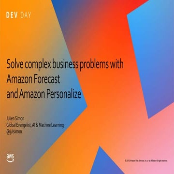 Solve complex business problems with Amazon Personalize and Amazon ...