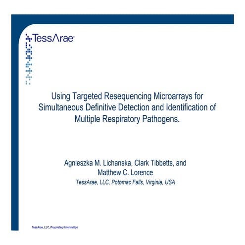 Using Targeted Resequencing Microarrays for Simultaneous Definitive Detection and Identification ...