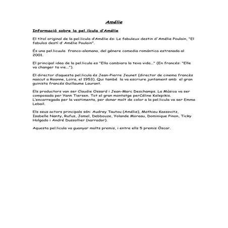 Amélie | DOC