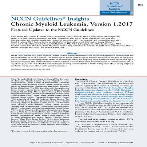 AML NCCN 2017 | PDF