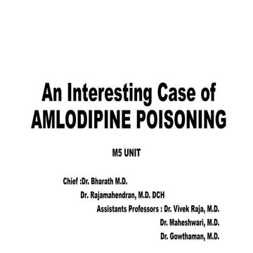 Amlodipine Tablet Poisoning in adults.pptx