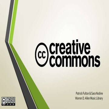 Creative Commons for Mountain Digital West Libraries