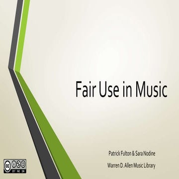 Fair Use in Music | PPTX