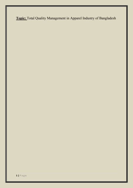 Apparel Manufacturing Key Performance Indicators (KPI) | PPTX ...