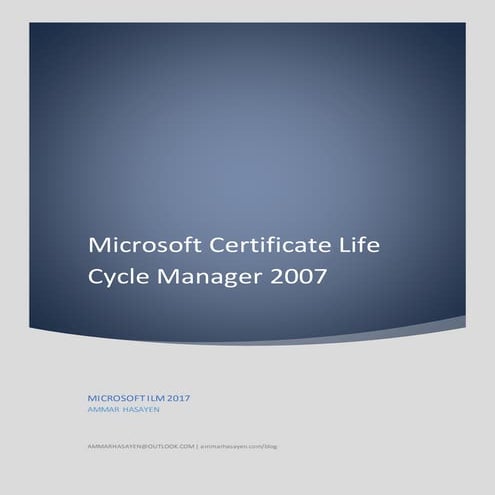 Ammar Hasayen Microsoft Ilmfim 2007 Guide Docx