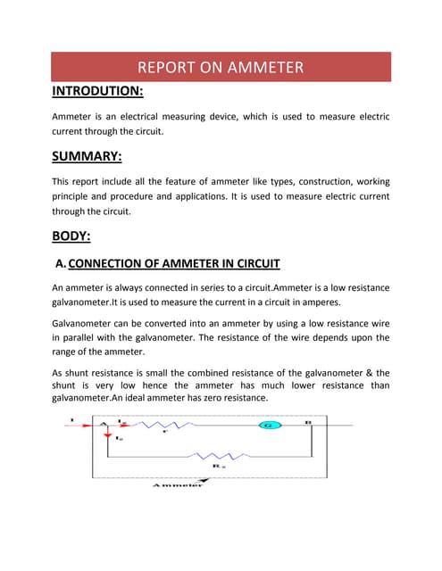 Ammeter and voltmeter | PDF | Consumer Electronics | Technology & Computing