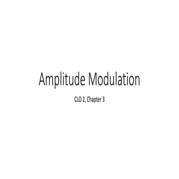 Amplitude Modulation Am Pptx Digital Audio Computer Software