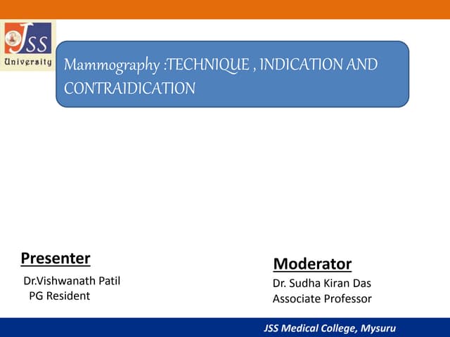 Mammography positioning technique for Lateral Views (LM/ML) | PPTX