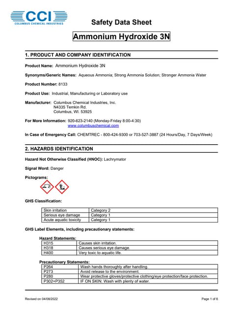 1. Poly-electrolyte-chemical MSDS.pdf | First Aid | Injuries