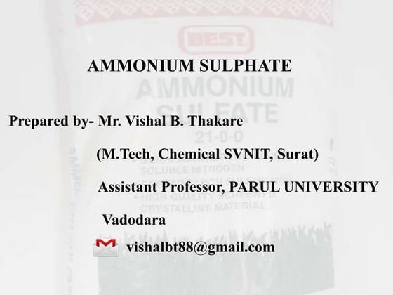 Urea manufacturing process | PPT