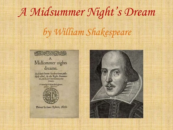 A Midsummer Night’S Dream | PPT | Theater | Fine Art