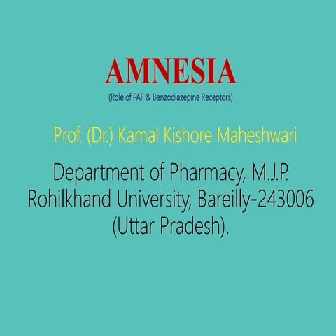 Amnesia | PPT