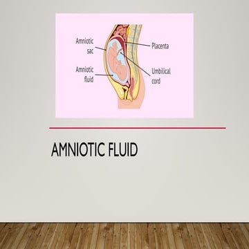 Fetal Membranes, Amniotic Cavity and Amniotic Fluid | PPTX