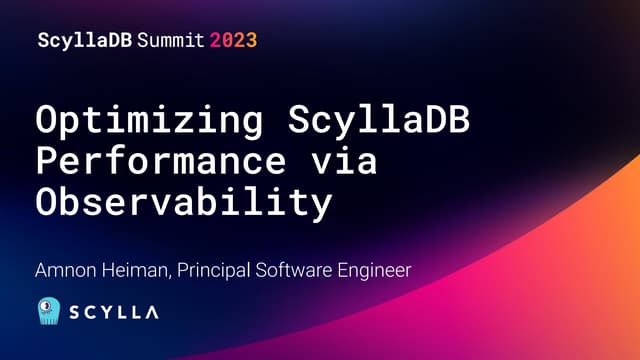 Optimizing Scylladb Performance Via Observability Pdf Databases Computer Software And