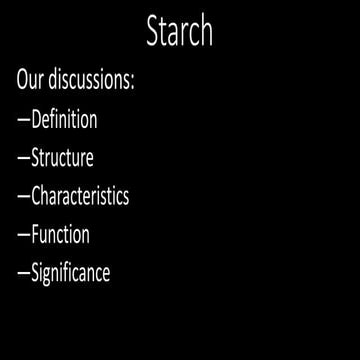 Starch | PPTX