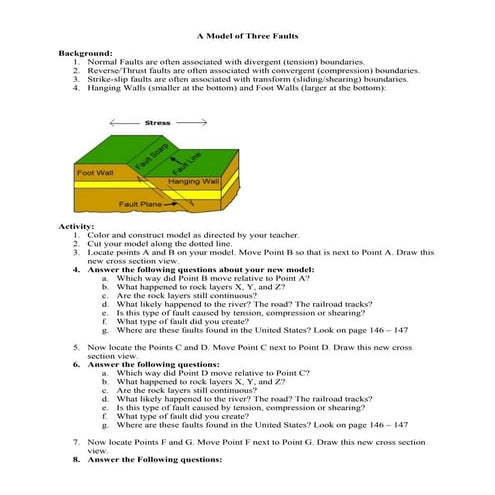 A Model Of Three Faults | PDF
