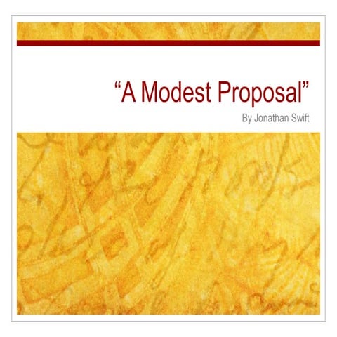 A Modest Proposal | PPT
