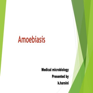 AMOEBIASIS DISEASE | PPT