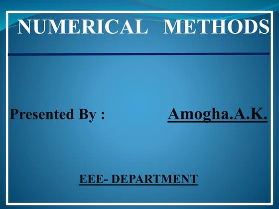 Comparative Analysis of Different Numerical Methods of Solving First Order Differential Equation ...