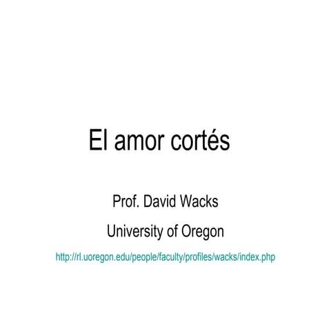 Amor cortés 316 | PPT