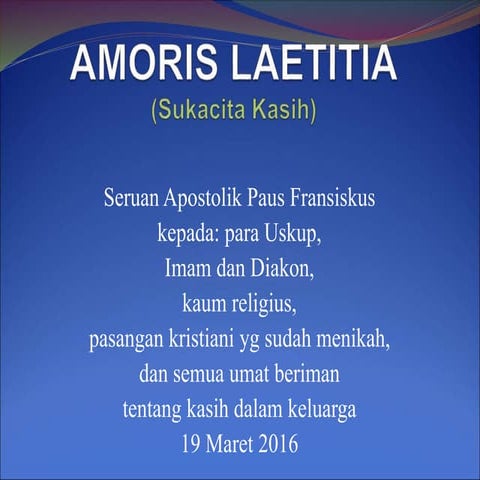 AMORIS LAETITIA.ppt