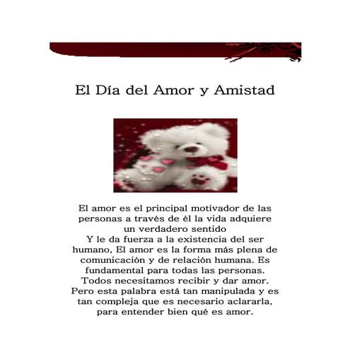 Amor y amistad | PPTX
