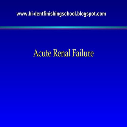 Renal Failure | PPT
