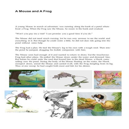 A mouse and a frog | DOCX