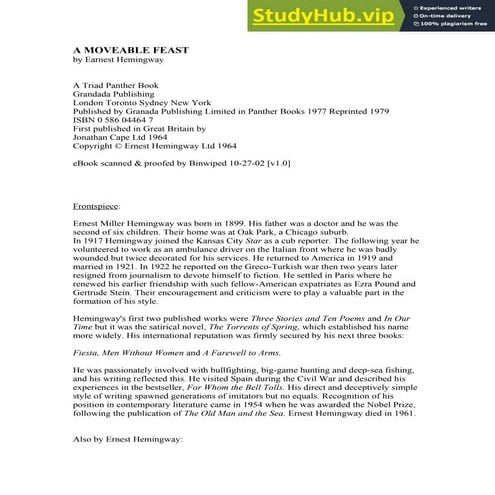 A MOVEABLE FEAST | PDF