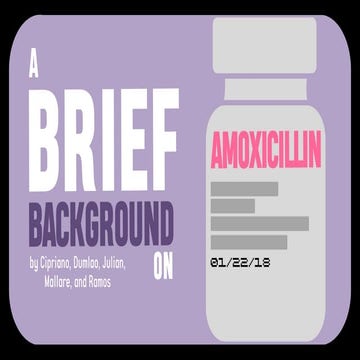 Amoxicillin: A Brief Background | PDF