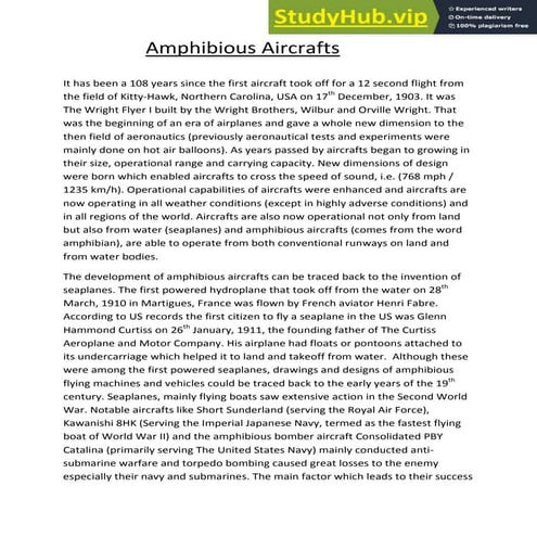 AMPHIBIOUS AIRCRAFT.Pdf